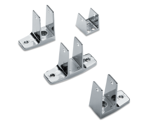 Chrome Plated Zamac Stirrup Brackets - | ASI Global Partitions