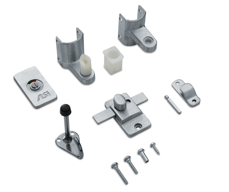 Stainless Steel Door Kit for Integrated Privacy Metal Partitions ...